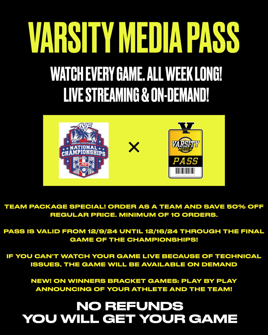 Varsity Media Pass
